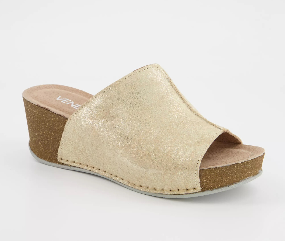 Klapki Venezia 7753 złote | Producenci \ Venezia Buty damskie \ Klapki ...