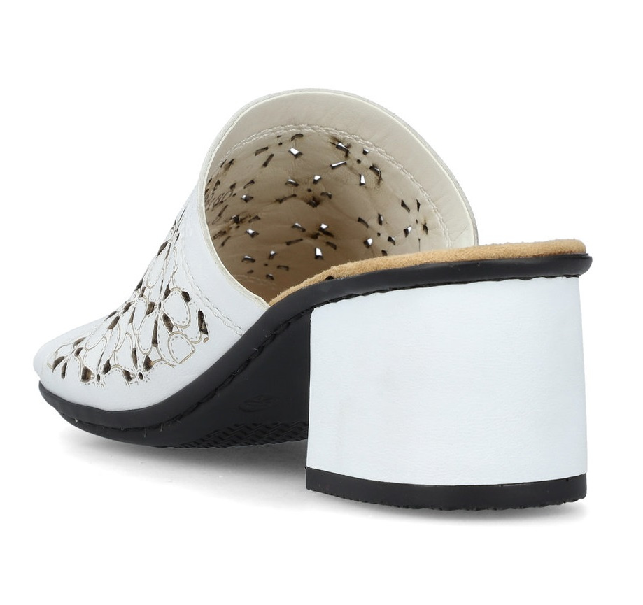 Klapki Rieker 64681-80 białe | Producenci \ Rieker Buty damskie ...