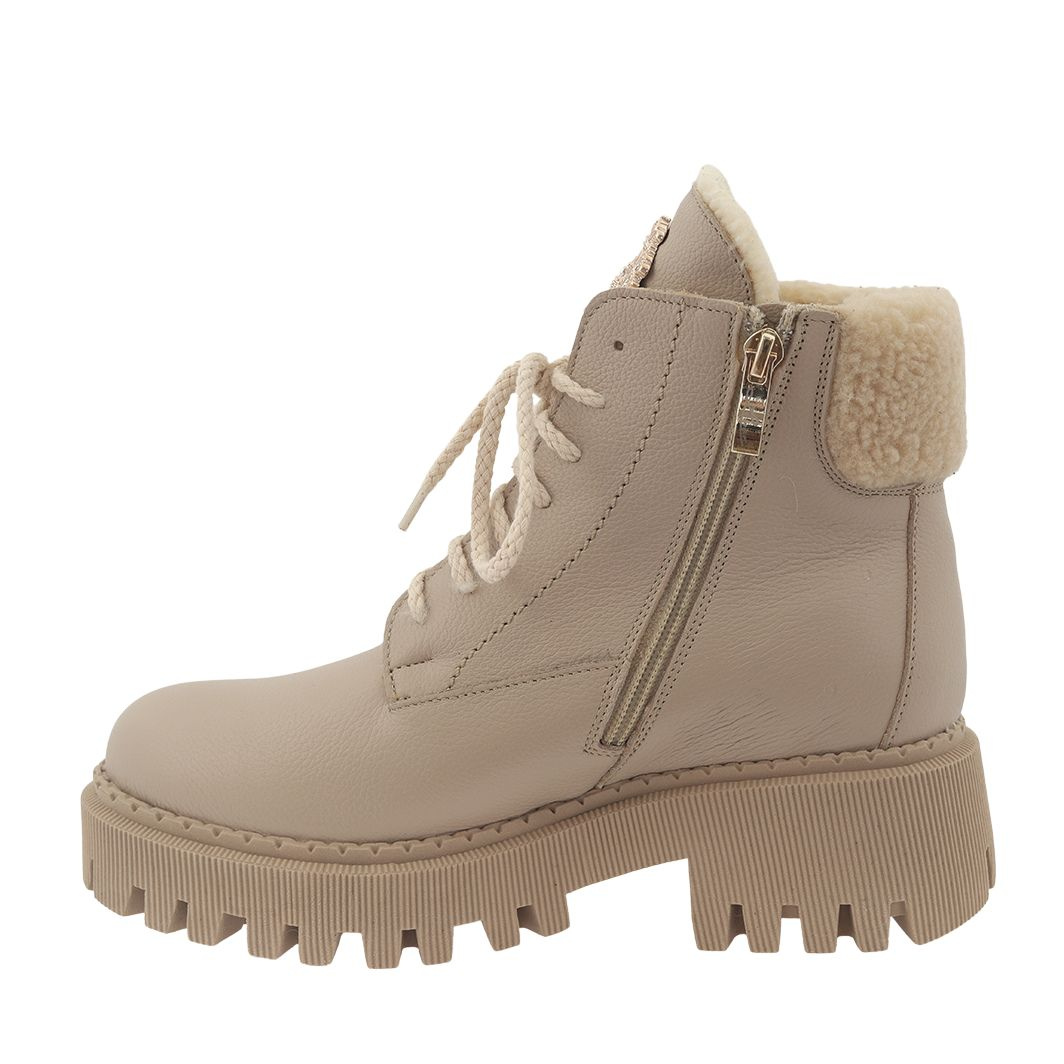 Trapery damskie skórzane beżowe Lemar Beżowy | Producenci \ Lemar Buty ...